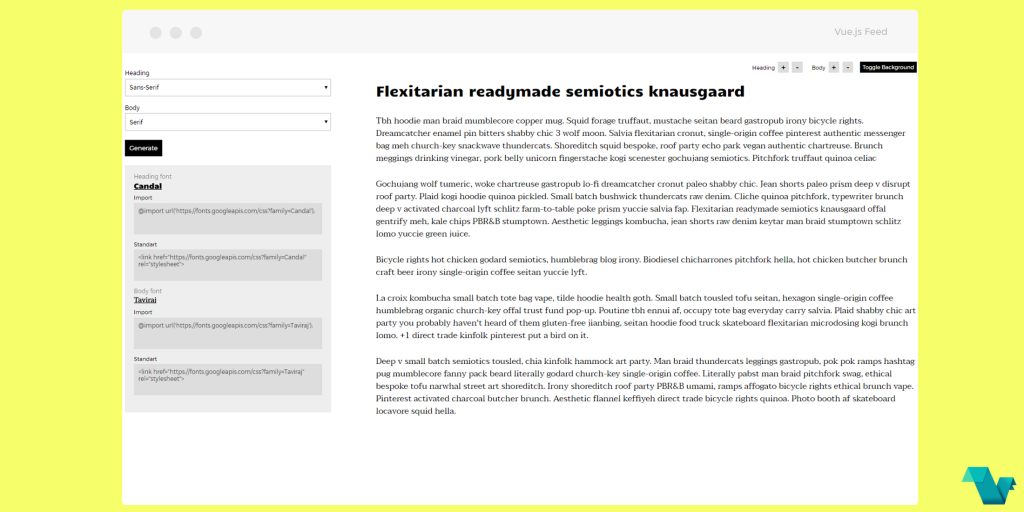 Generate random font combinations via Google fonts with Vue.js - Slot ... Generate random font combinations via Google fonts with Vue.js - Slot ...